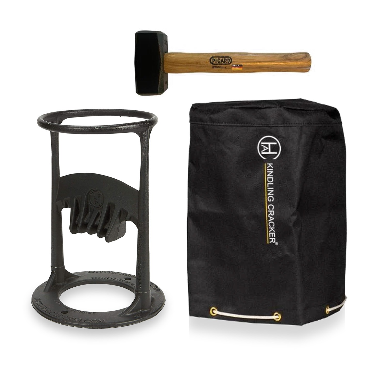 Safe Wood Splitting Kindling Cracker XL King Firewood Splitter Bundle ...